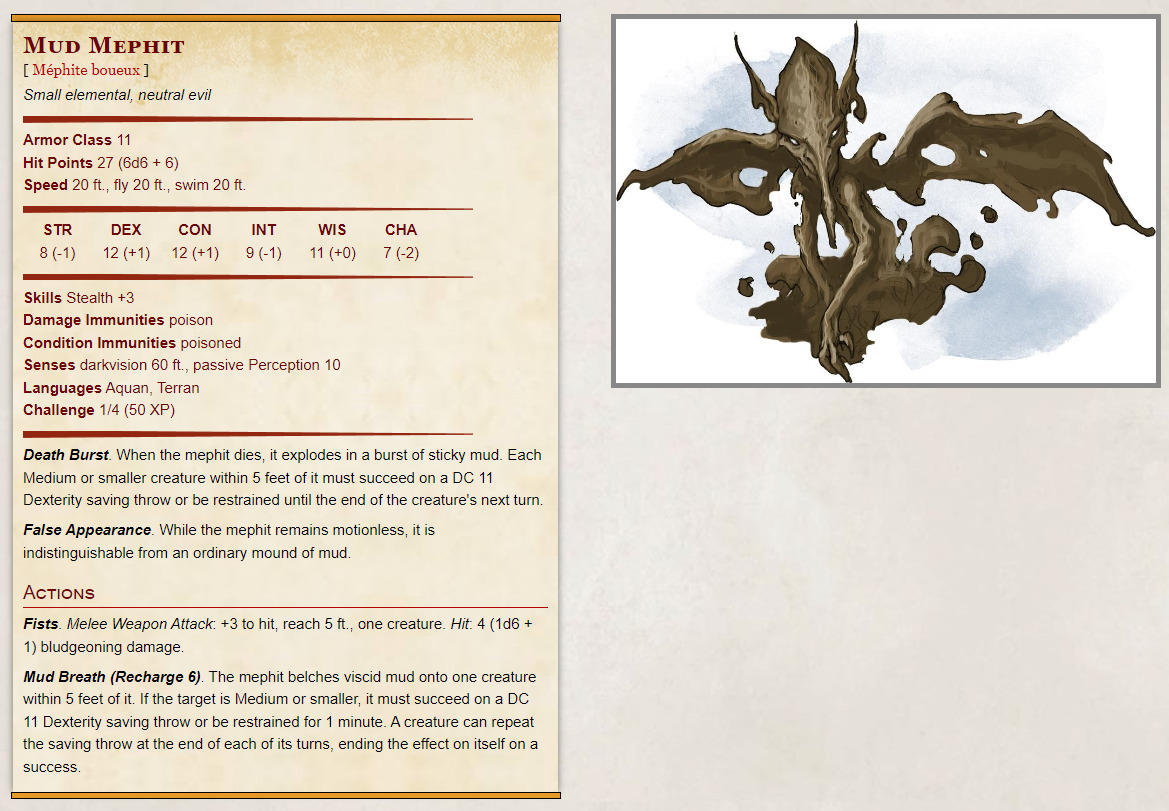 The Dirt Man – Encounter Notes | DnD 5e