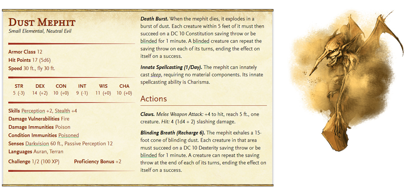 The Dirt Man – Encounter Notes | DnD 5e